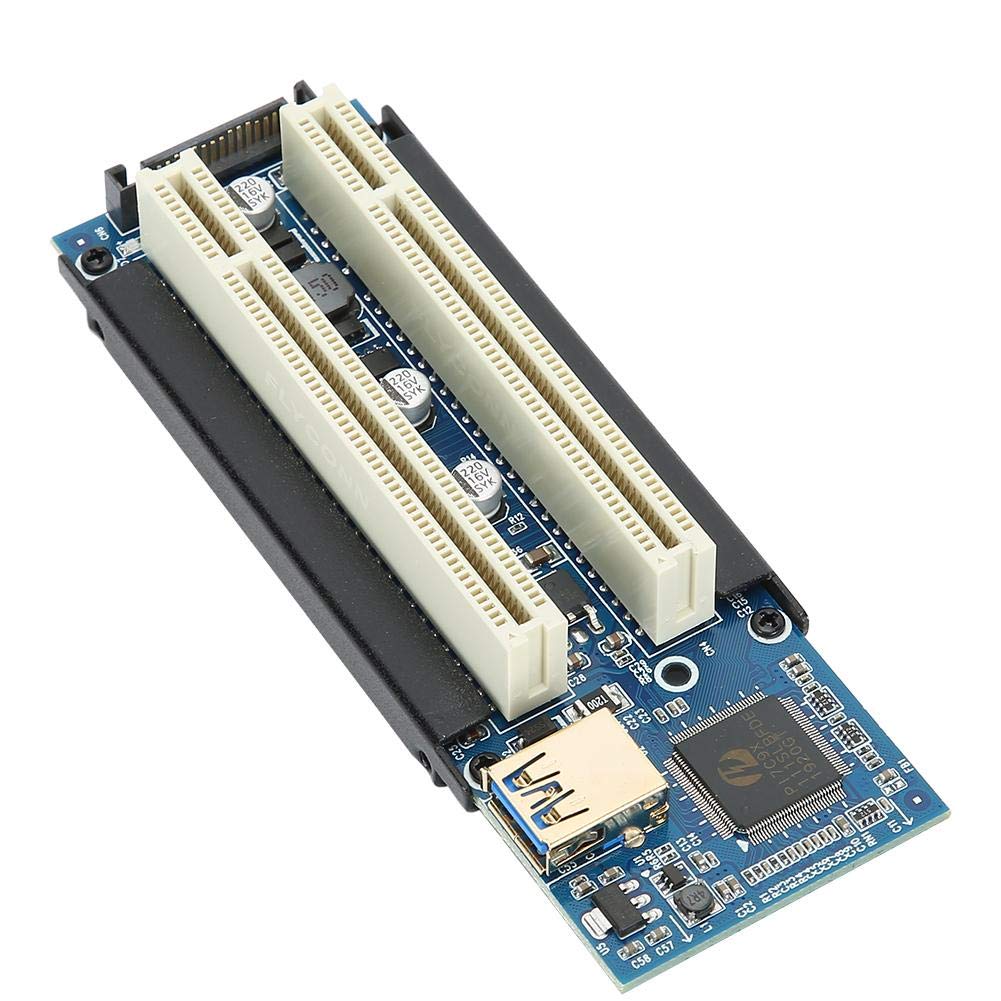 Eboxer PCI Express Network Card PCI E PCI X2 Adapter Card Set Parallel Port Network Card with USB3.0 Data Cable, PCI E × 1 × 4 × 8 × 16 Adapter Converter for Desktop PC