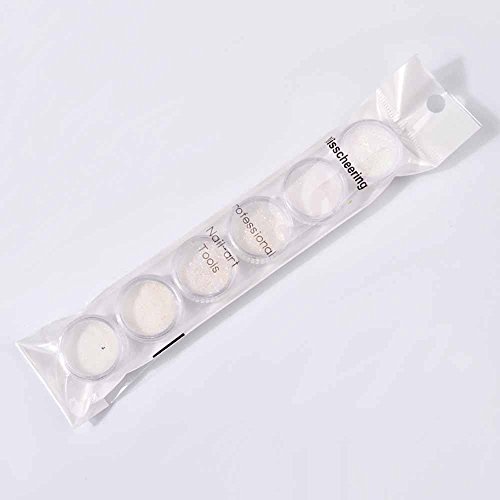 6 Pcs Pearl Nail Powder Set, Neon Rainbow Holographic Ice Transparent Aurora Nail Powder, Chrome Iridescent Pigment Pearlescent High Gloss Nail Art Glitter