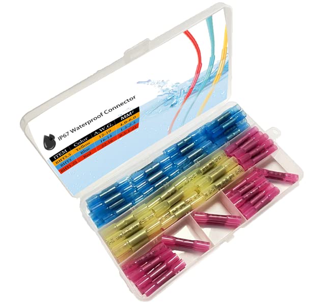 100 Pieces of Heat shrinkable Butt Connector kit