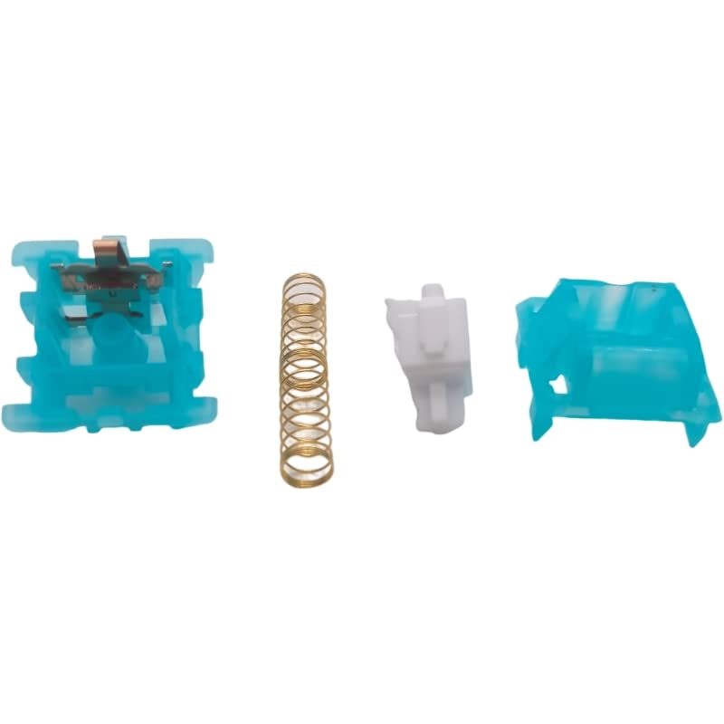 Tecsee Blue Sky Switches for Mechanical Gaming Keyboards POM Linear stem | Standard 63.5g Spring | Plate Mounted | SMD 5 Pin RGB Switches for Backlit Keyboard (Linear/35PCS)