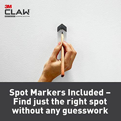 3M CLAW Drywall Picture Hangers holds 25 lb. & Command Medium Utility Hooks, 9-Hooks, 12-Strips