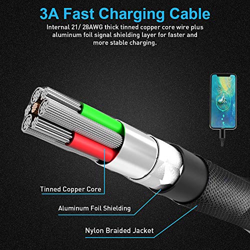 Apple MFi Certified 26FT/8M Lightning Cable - Fast Charging for iPhone 12/11/Pro/X/Xs Max/XR/8 Plus/7 Plus/6s & More - Black