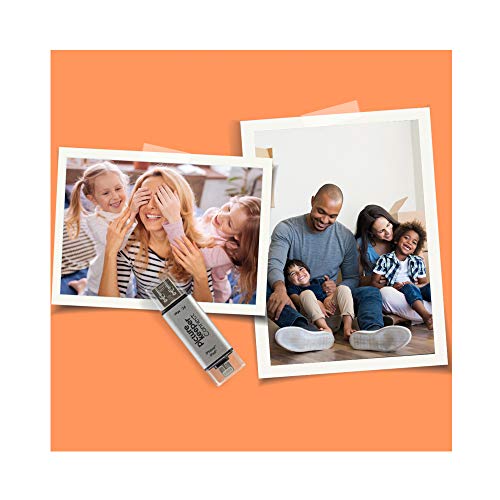 Picture Keeper Connect Photo & Video USB Flash Drive for Apple, Android & PC Devices, 64GB Thumb Drive, Red