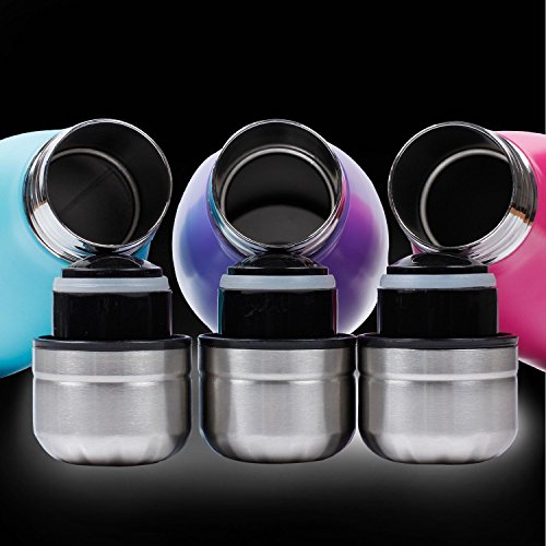 17 oz. Double Wall Vacuum Insulated Stainless Steel Water Bottle Travel Mug Cup Dance Eat Sleep Repeat (Purple)