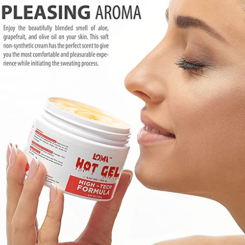 LOMA Hot Gel - Hot Cream - Premium Workout Enhancer for Women and Men with Aloe Vera Extract - Heating Cream (Original)