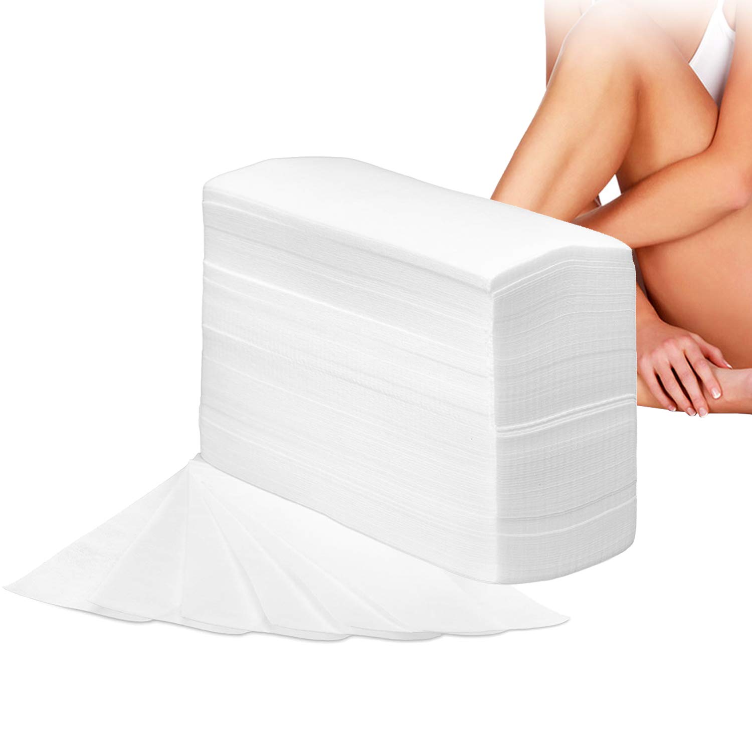 100pc 3" x 9"Non Woven Large Body and Facial Wax Strips materasu Original