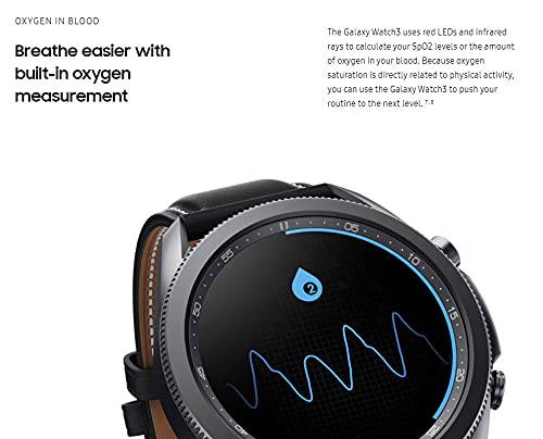 Samsung Galaxy Watch3 2020 Smartwatch (Bluetooth + Wi-Fi + GPS) International Model (Silver, 41mm)