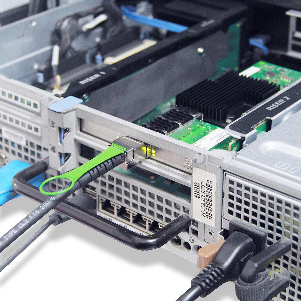 40Gb QSFP+ DAC Cable, 40GBASE-CR4, QSFP+ to QSFP+ Passive Direct Attach Copper Twinax Cable for Cisco QSFP-H40G-CU50CM, Meraki MA-CBL-40G-50CM, Mikrotik, Open Switch Devices, 0.5 Meter (1.64 ft)