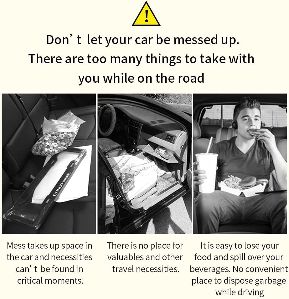 2 Pack PU Leather Premium Car SeatBack Organizer Travel Accessories, Kick Mats Back Seat Protector with Touch Screen Tablet Holder, Car Back Seat Organizer for Kids, Car Travel Accessories