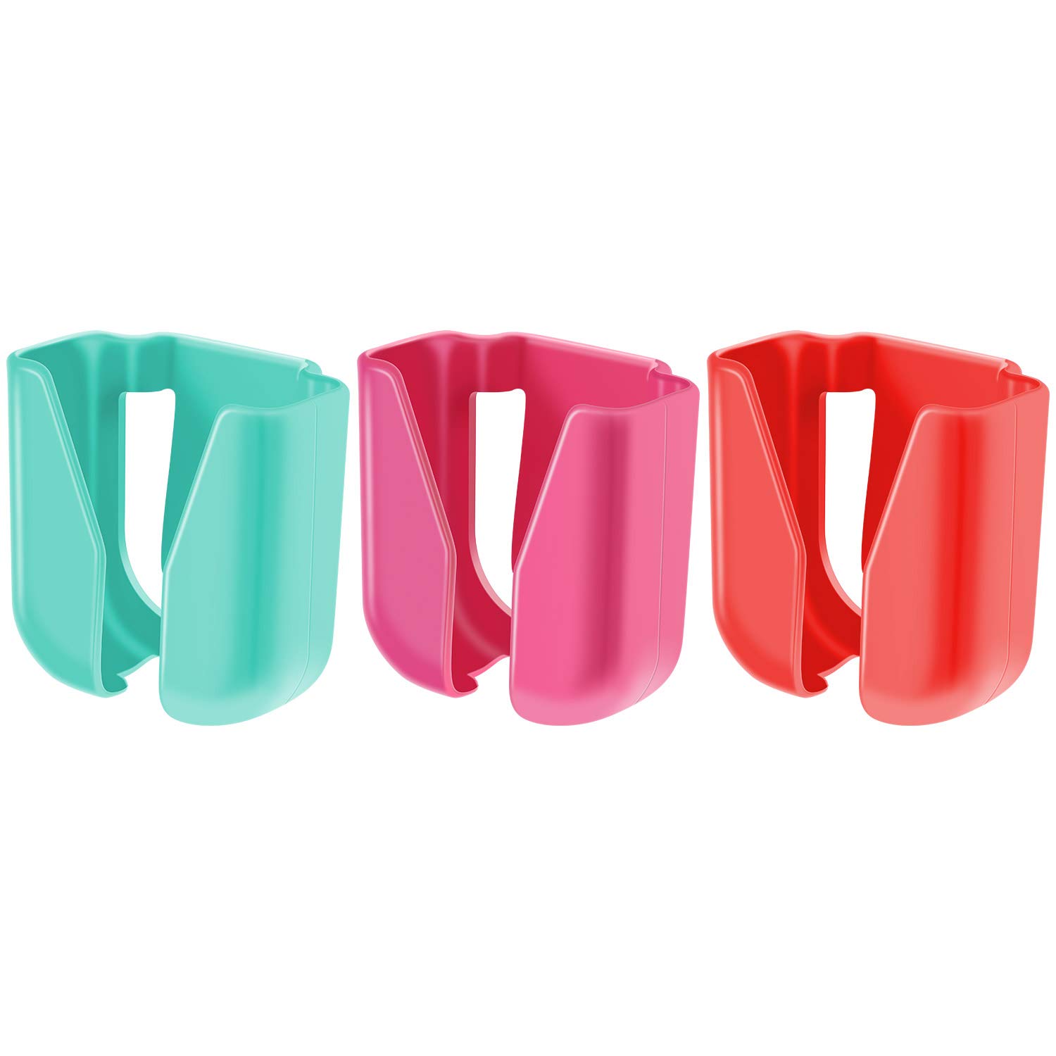 3 Pieces Stethoscope Holder Clip Plastic Nursing Waist Belt Stethoscope Holder Clip for Nurses Physicians(Cyan, Purple, Red)