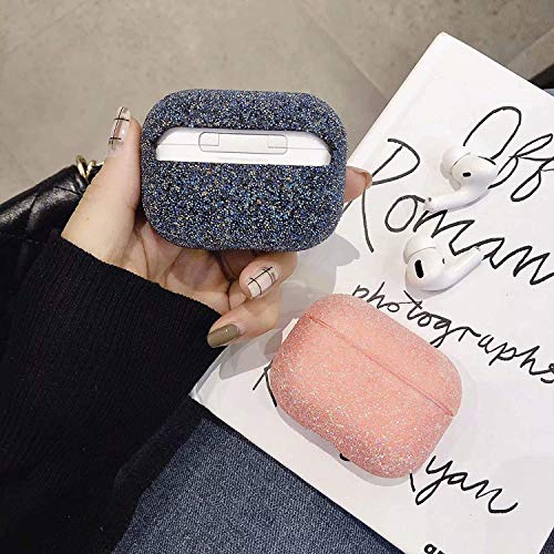 Bling Airpods Pro Case, Cute Glitter Diamond Airpod Pro 3 Case Cover for Girls Women, Rhinestone Protective Case with Keychain, Scratch Proof and Drop Proof for Apple Airpods Pro (Pink)