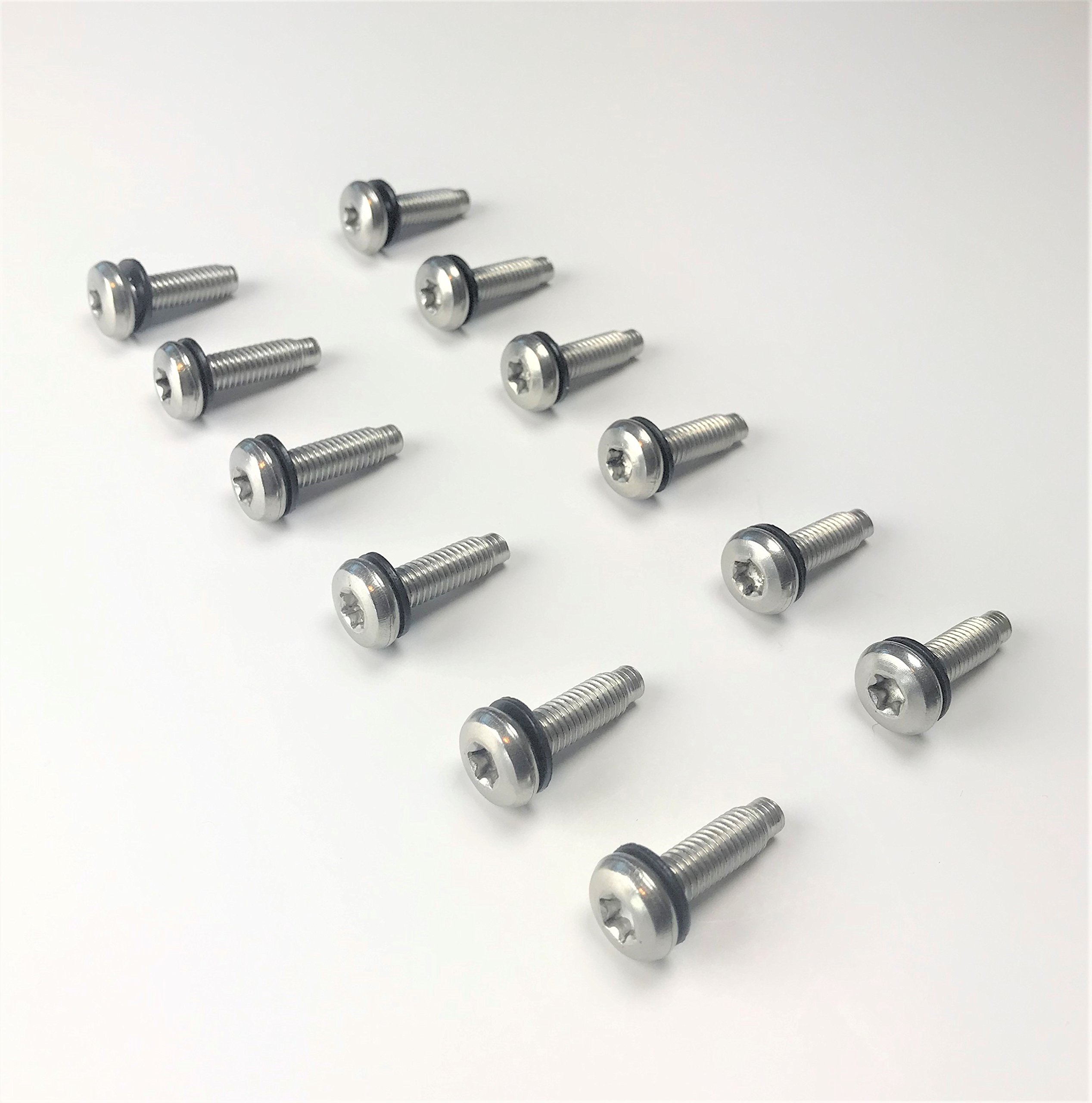 12 ea 2007 to 2018 Wrangler JK Stainless Steel Windshield Frame Torx Screws