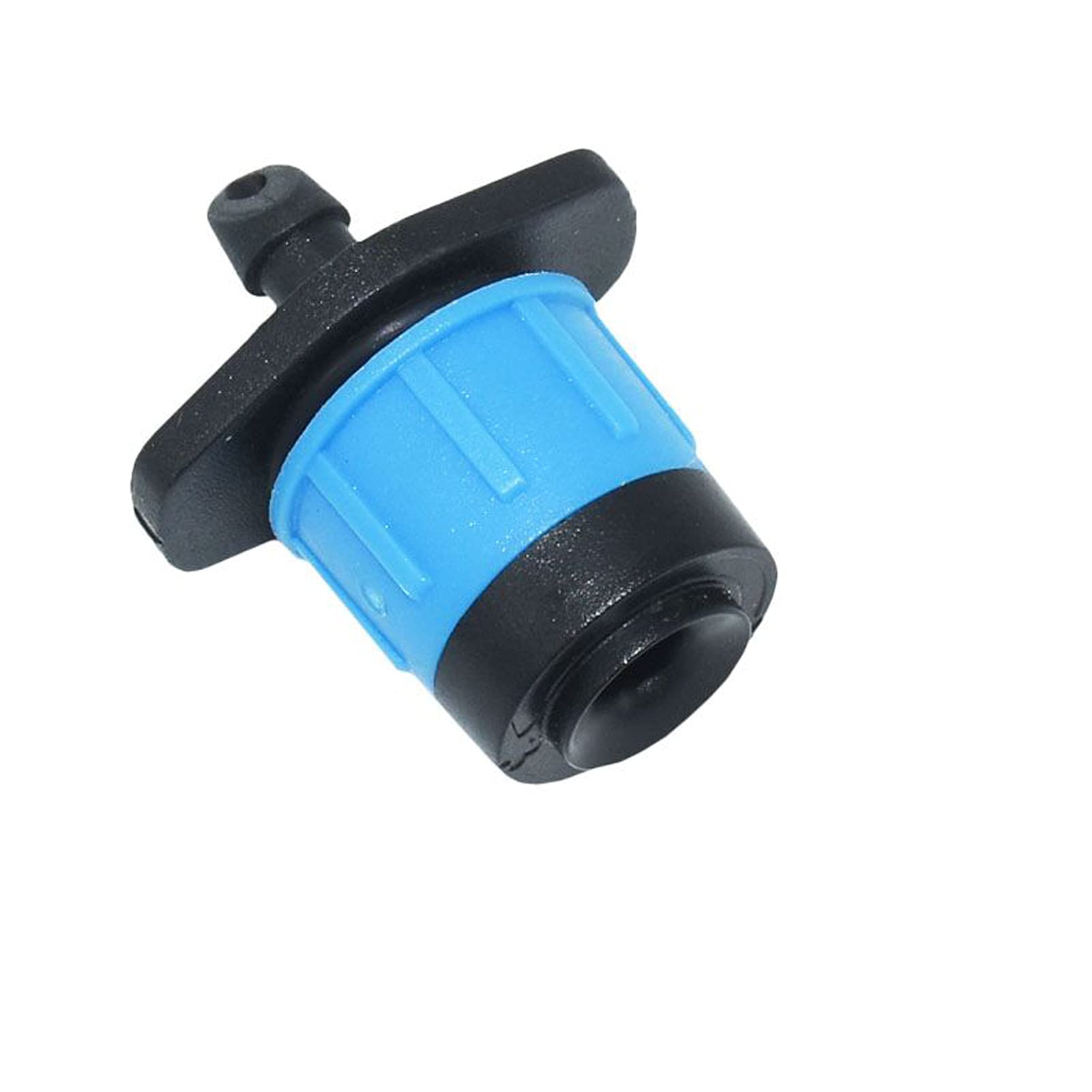 50 Pack Adjustable Irrigation Drippers 1/4 Inch Emitter Dripper 360 Degree Full Circle Pattern Water Flow Drip Emitter Micro Drip Irrigation Sprinklers for Home Garden Lawn(Blue)