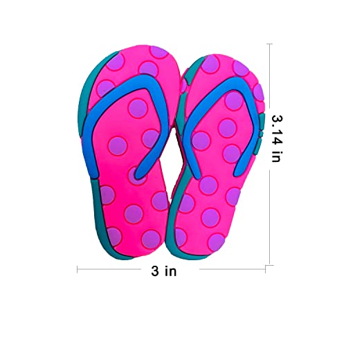 3PCS Bag Charms Compatible with Bogg Bags,Large Size Bag Insert Bag Accessories Compatible with Simply Southern Totes Charm Accessories for Beach Totes (Flip-Flops)