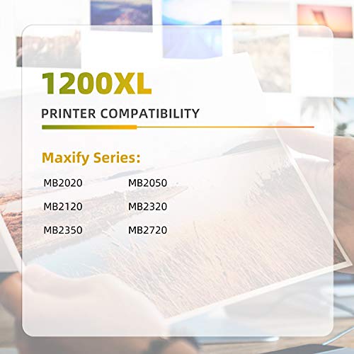 3 Pack maxify 1200 Ink cartridges Replacement for Canon PGI-1200 1200XL Ink Cartridges Works with Canon Maxify MB2720 MB2120 MB2320 MB2020 MB2050 MB2350 Printer