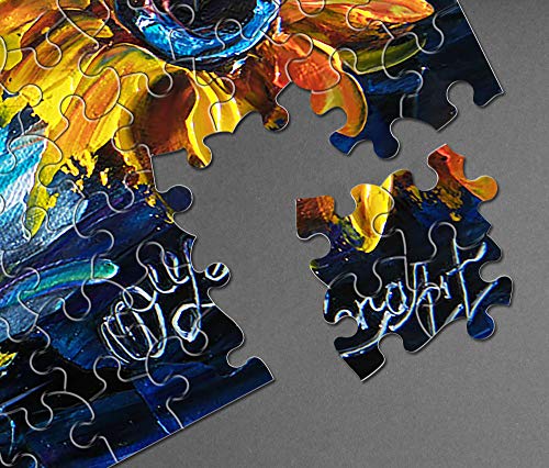 Americanflat 500 Piece Sunflower Puzzle, 18x24 Inches, Sunflowers Art by Olena Art