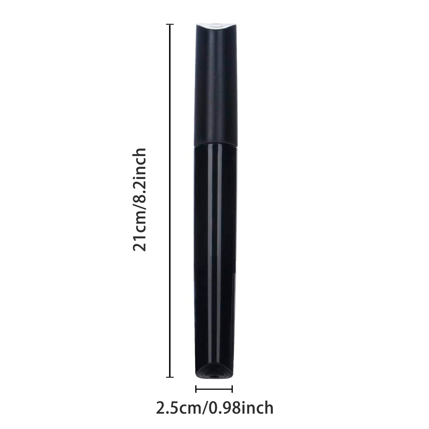 2 Pack Travel Toothbrush Case, Lightweight Portable Breathable Plastic Brushes Storage Container Toothbrush Holder for Travel Camping Business Gym Home Hotel Use, Not Including Toothbrush (Black)