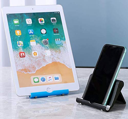 2 Pack Adjustable Tablet Stand Compatible with Fire HD 8 HD 10,Fire 7 Tablets,Compatible with Samsung Galaxy Tab A7 A8 S5e,Compatible with Kindle Paperwhite,E-Readers Desktop Holder