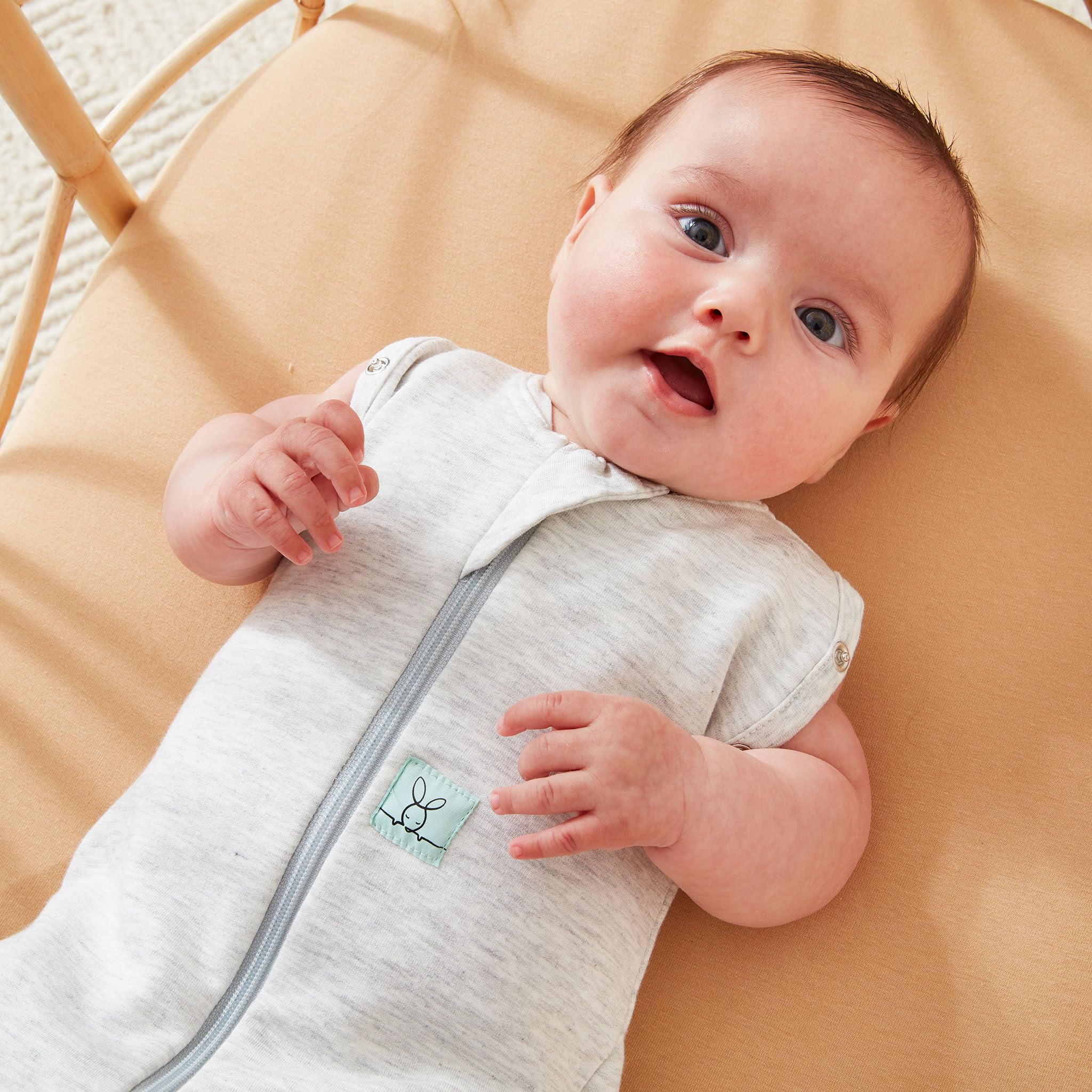 ergoPouch 0.2 TOG Cocoon Baby Sleep Sack 6-12 Months, Swaddle Sleeping Bag, Temperature Control Wearable Blanket (Grey Marle)