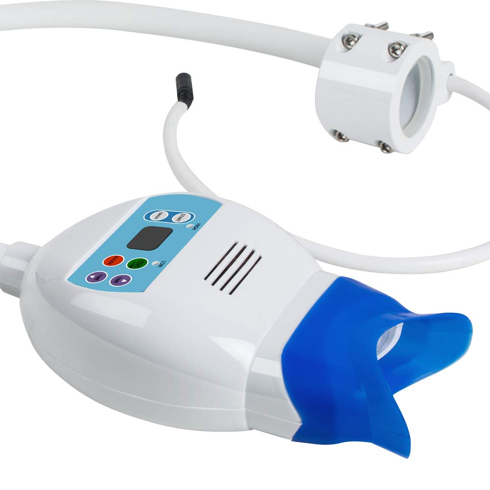 Pevor Power Dental Teeth Whitening Light, Teeth Whitener Cold 8 LED Light Lamp Bleaching Arm Holder Holding on Dentist Chair Shipping from US