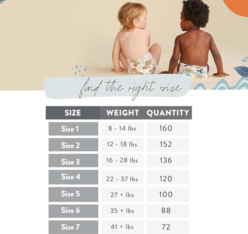The Honest Company Clean Conscious Diapers | Plant-Based, Sustainable | Above It All + Barnyard Babies | Super Club Box, Size 1 (8-14 lbs), 160 Count