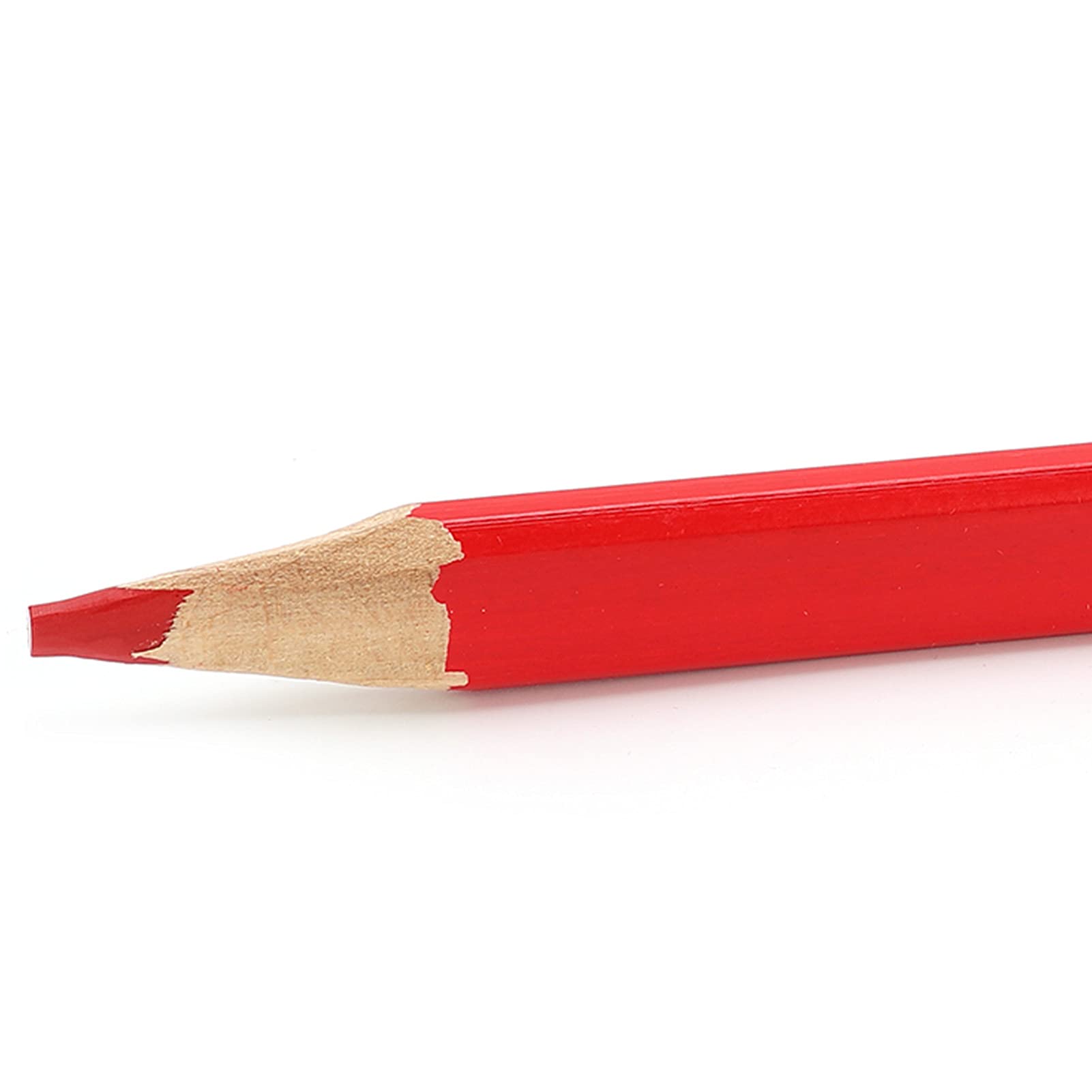 10pcs Carpenter Pencils Builders 170mm Octagonal Red Woodworking Pencils Woodworking Marking Tool