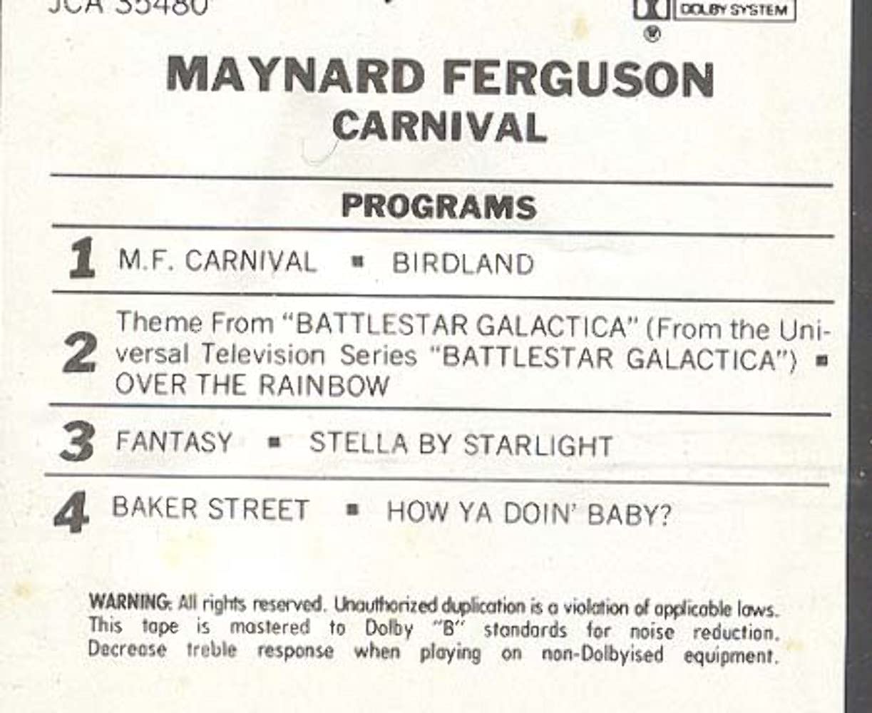 MAYNARD FERGUSON: Carnival -23046 8 Track Tape