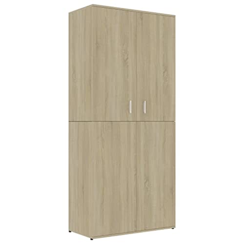 vidaXL Shoe Cabinet Shoe Storage Organizer Household Shoecase Home Living Room Furniture Hallway Entryway Chest Color Sonoma Oak Engineered Wood