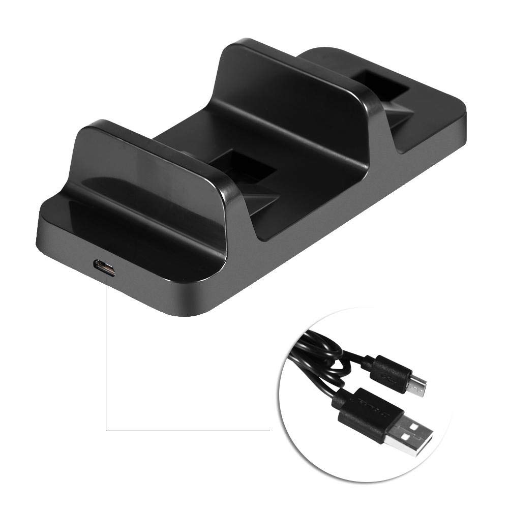 125 Game Controller Charger with Dual Charging Dock, USB Docking Station Stand USB Charger Specially Designed for PS4 Game Controller