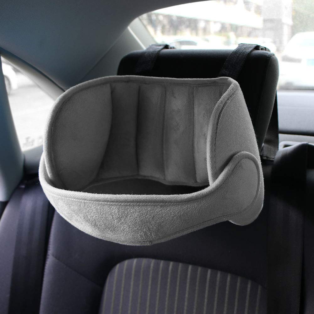2Pack Boy and Girl Head Support for Car Seats,Ajustable Comfortable Pillow for Baby Child Tolddler Infant Pink and Grey