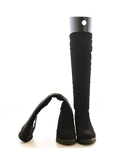 2 Pairs (14inch/36cm H) Practical Plastic Thicken Long Knee High Adult Shoe Support Portable Multifunction Automatic Stand Hanger Shoes Shape Keeper Boot Short Inserts Holder for Men and Women