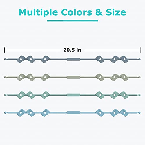 4 Pack Pacifier Clip, Toy Safety Straps, Conch Design Silicone Adjustable Baby Pacifier Teether Straps, 4pcs Toddler Toy Bottle Harness Straps for Strollers, High Chair, Cribs, Bags, BPA Free