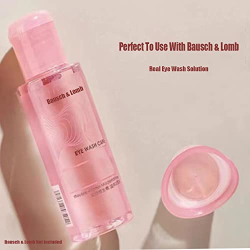 Eye Wash Cup,Eye Wash Bath Kit – 2pcs Silicone Eye Care Tired Eyestrain Makeup Dust Effective Eye Cleaner Treatment with Storage Container