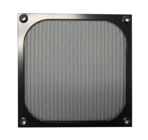 140mm Aluminum Fan Filter Grill Black