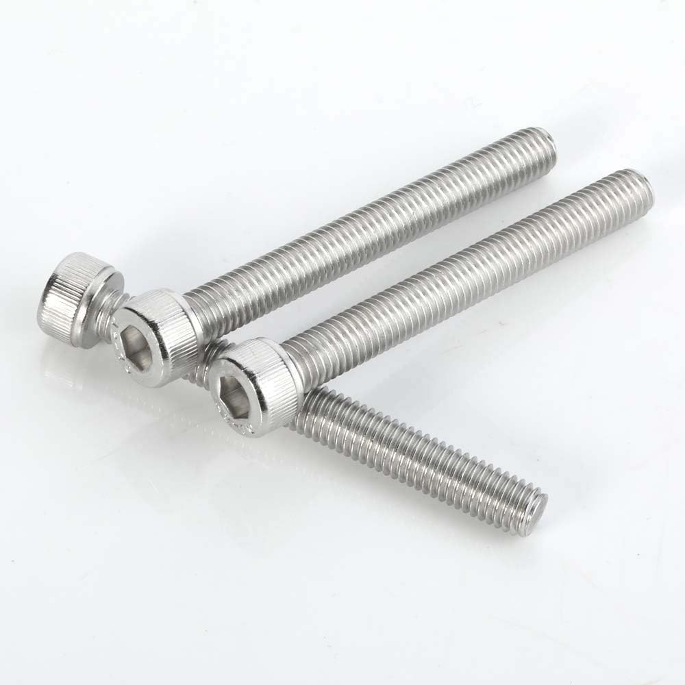 50 PCS Socket Head Cap Screw Assortment Set, M6 x 20mm, 25mm, 30mm, 35mm, and 40mm, Stainless Steel 304, Bright Finish