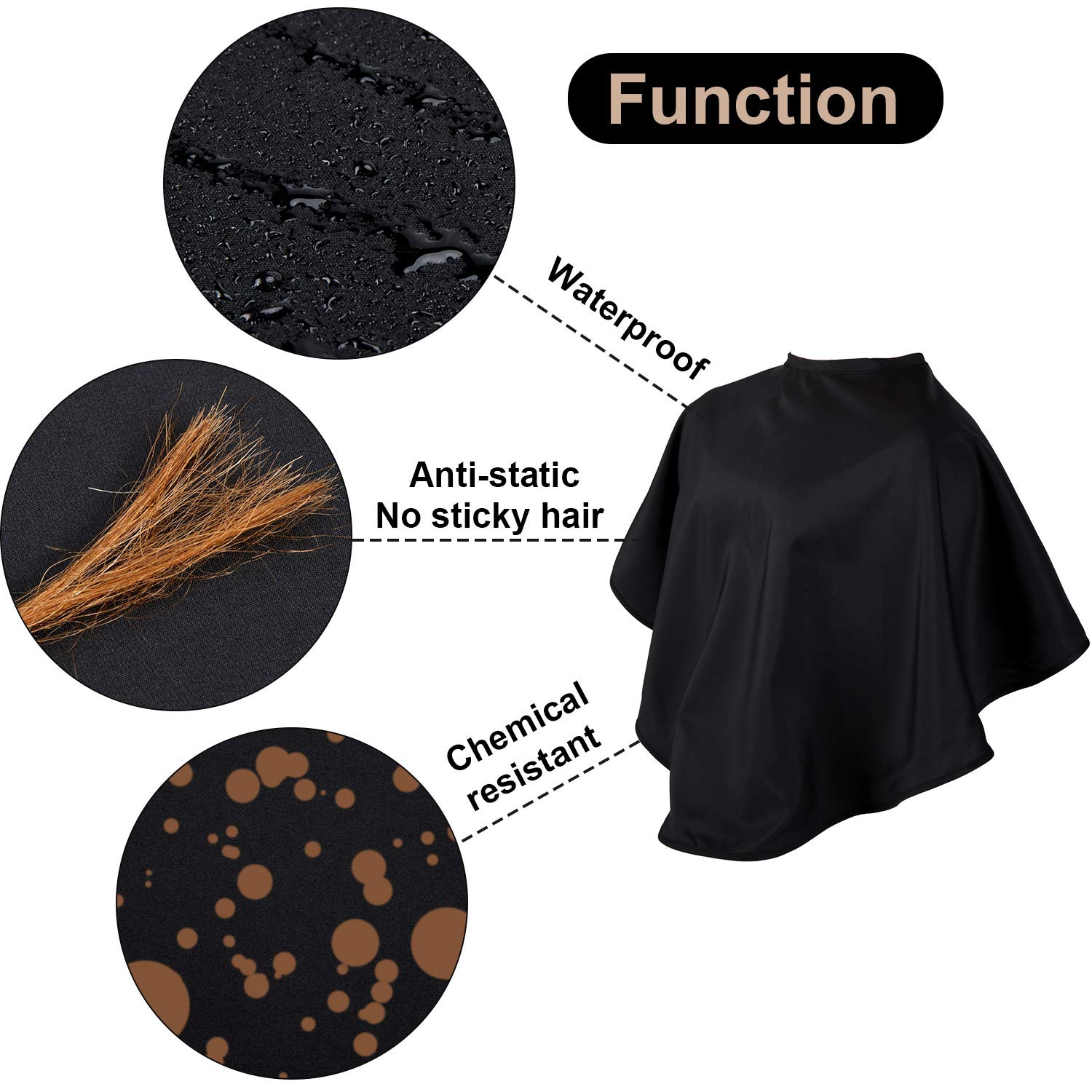 2 Pcs Makeup Cape Makeup Bib Smock Waterproof Beauty Salon Barber Bib Dye Cape Styling Shampoo for Hairdresser Artist Clients