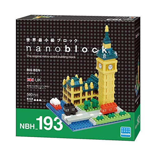 nanoblock World Famous Buildings - Big Ben, Sight to SeeSeries (Box of 3)