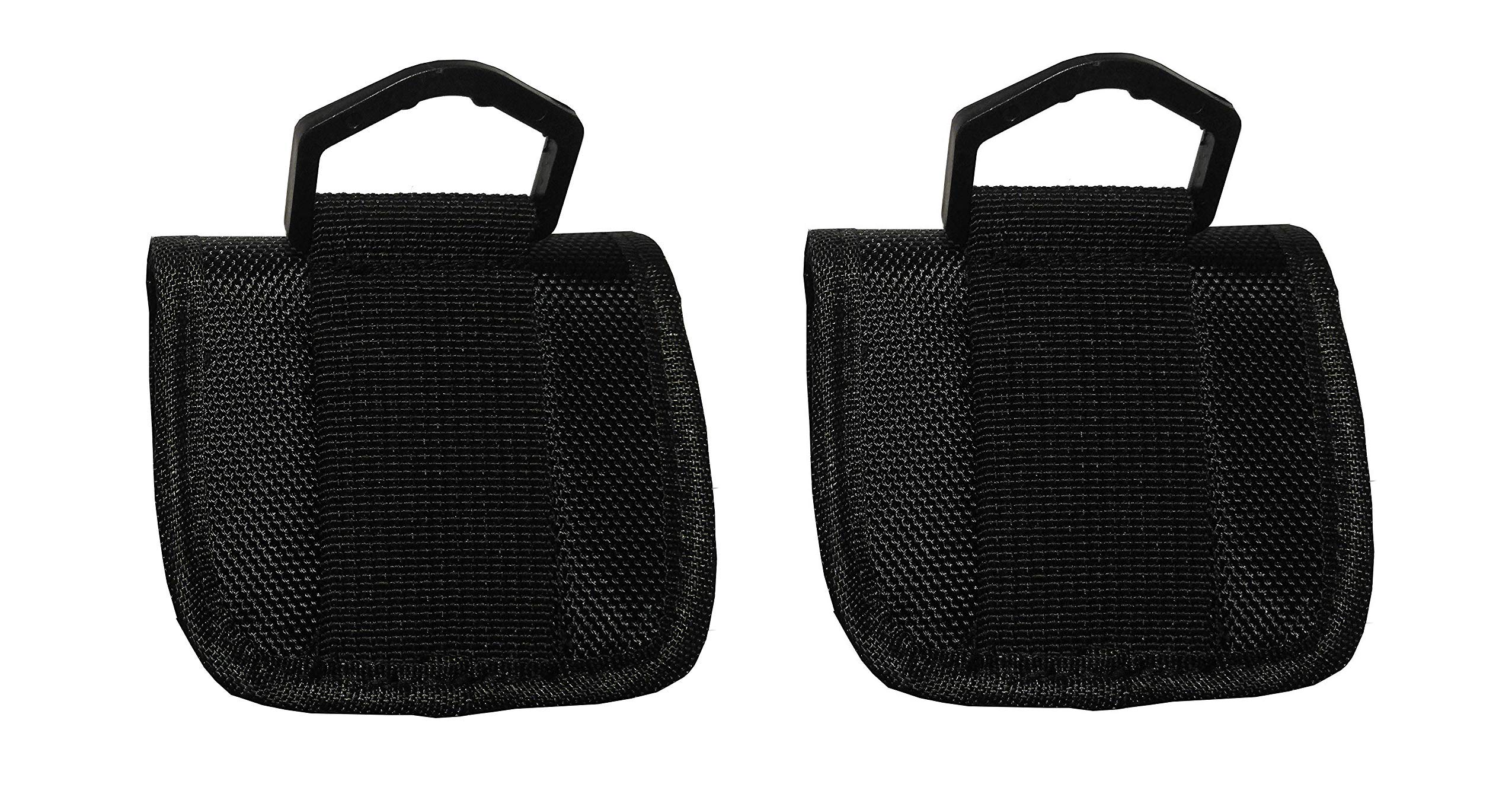 2 Pcs of Aplus Nylon Carrying Case Pouch Holder Bag Storage Organizer for 4 x 18650 Battery with Belt Holster (Batteries NOT Included)