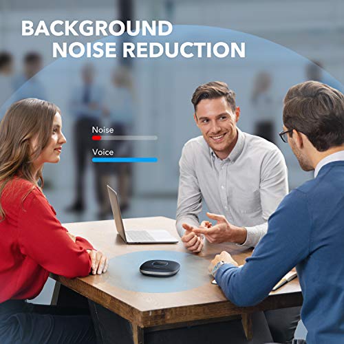 Anker PowerConf Bluetooth Speakerphone, 6 Mics, Enhanced Voice Pickup, 24H Call Time, Bluetooth 5, USB C, Zoom Certified Bluetooth Conference Speaker, Compatible with Leading Platforms For Home Office