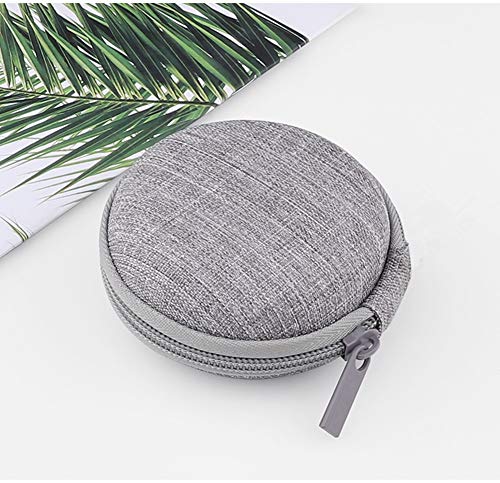 2 Pack Earphone Earbuds Headset Headphone Carrying Case Holder Mini Storage Organizer Box Container Coin Pouch Wallet for MP3,Bluetooth Ear Buds,USB Data Line Cables,Keys,Electronics Protective
