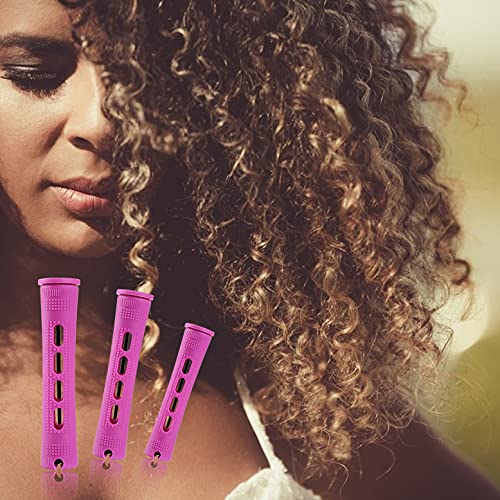 50pcs Cold Wave Rods Set - Medium Size Curlers for Natural, Long & Short Hair, DIY Perming & Curly Hair Tools
