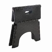 12" Black Step Stool