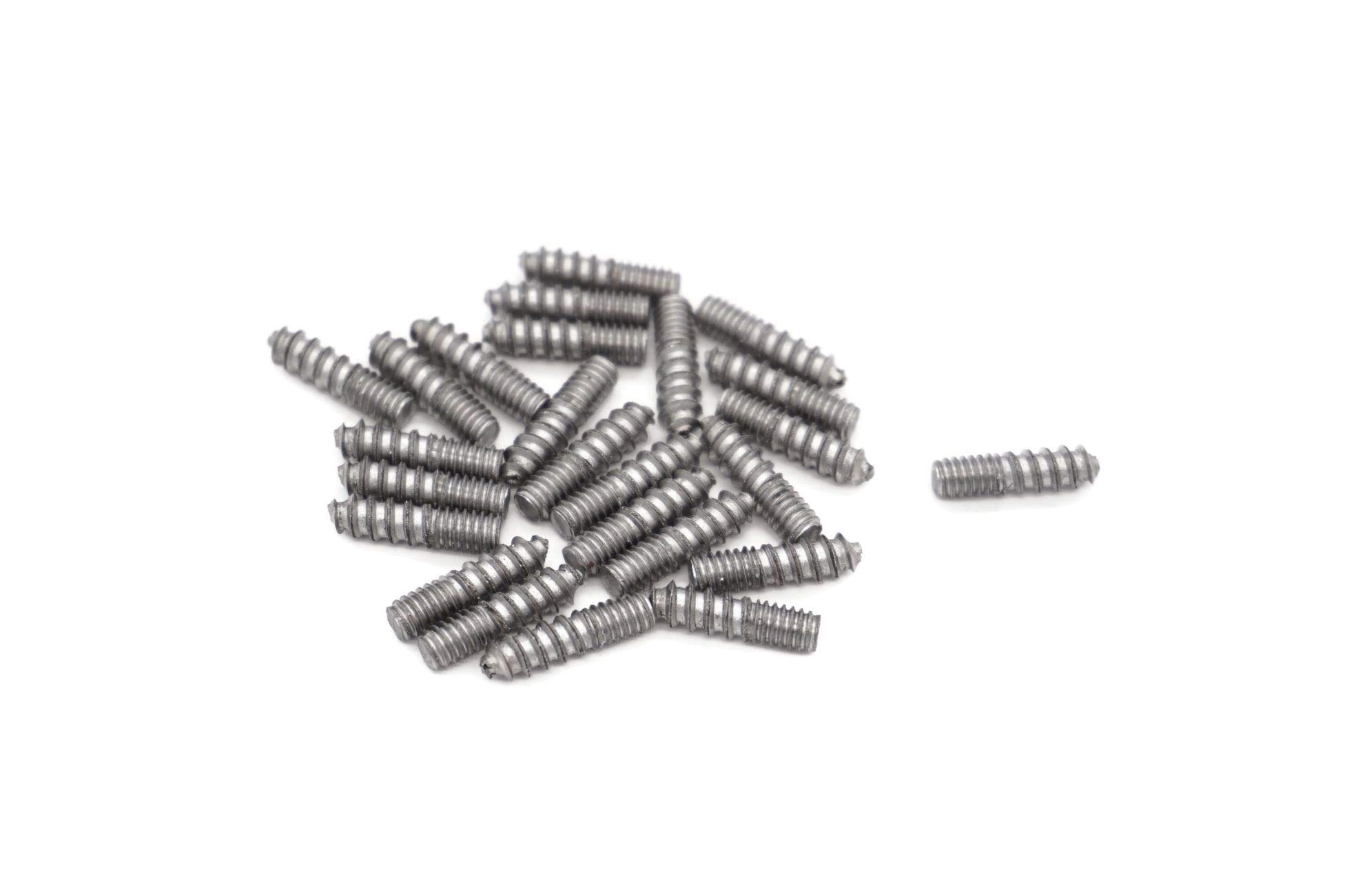 15 Hanger Bolts 8-32 X 5/8” Furniture Cabinet Knob Wood Screw Adapter Small Lag Bolts Small Knob Wood Screw Adapter Use in Place of Machine Screw Anchor Bolts (25)