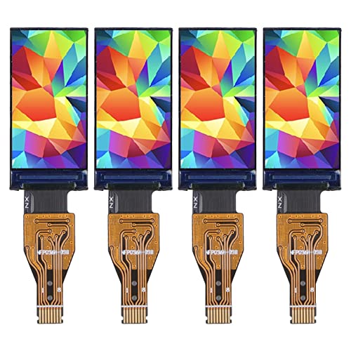 0.96in IPS Display Module, Non Radiation High Light Transmittance Quick Response Compact 4Pcs ST7735S Drive IPS Display Module for Controller Board