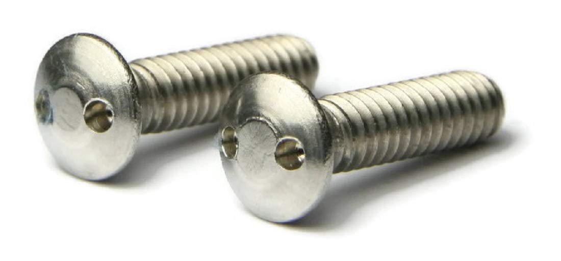 18-8 Stainless Steel Spanner Security Oval Head Machine Screws - #10-24 x 1-1/4" Qty 25