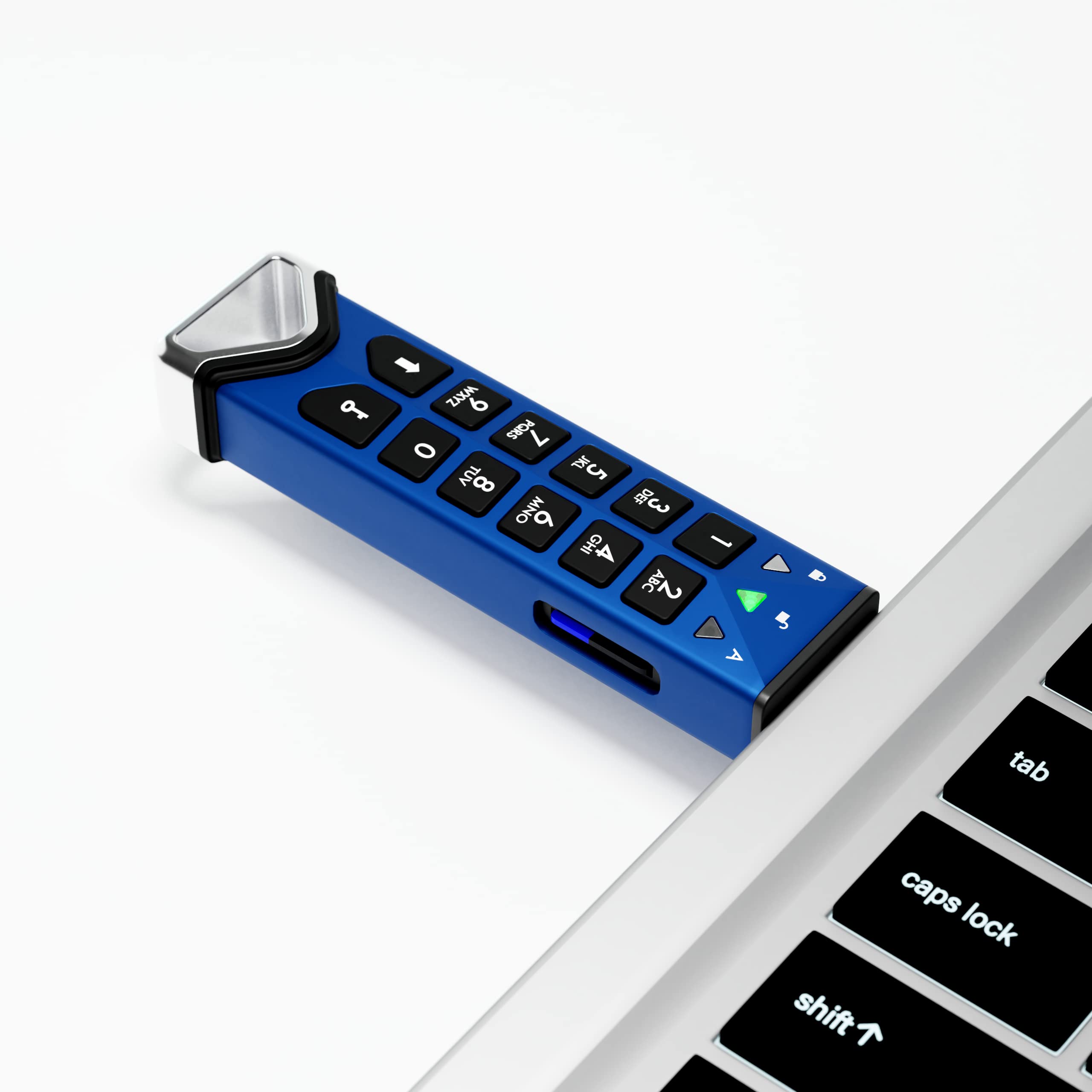 2 Pack iStorage datAshur SD 512GB Encrypted USB Flash Drives with Removable iStorage microSD Cards| KeyWriter License + Free Type C-A Adapter