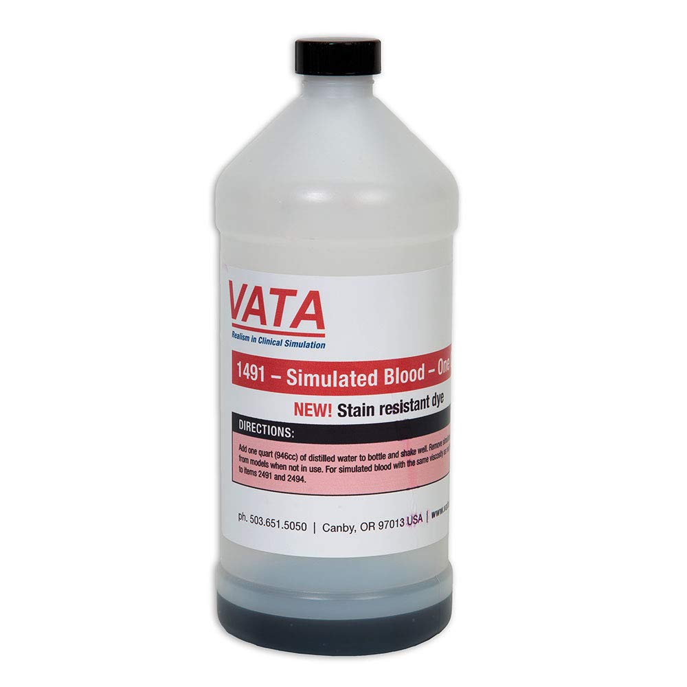 1491 - Simulated Blood - One Quart - New Stain Resistant