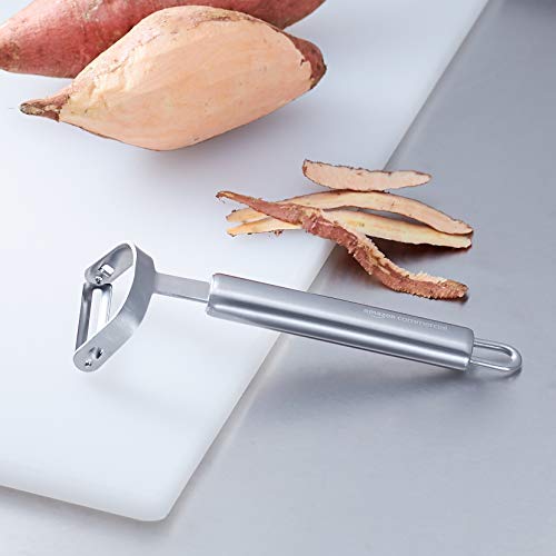 AmazonCommercial Stainless Steel Vegetable Peeler, Horizontal Blade