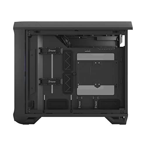 Fractal Design Torrent Nano RGB Black - Light Tint Tempered Glass Side Panels - Open Grille for Maximum air Intake - 180mm RGB PWM Fan Included - Type C - mITX Airflow Mini Tower PC Gaming Case