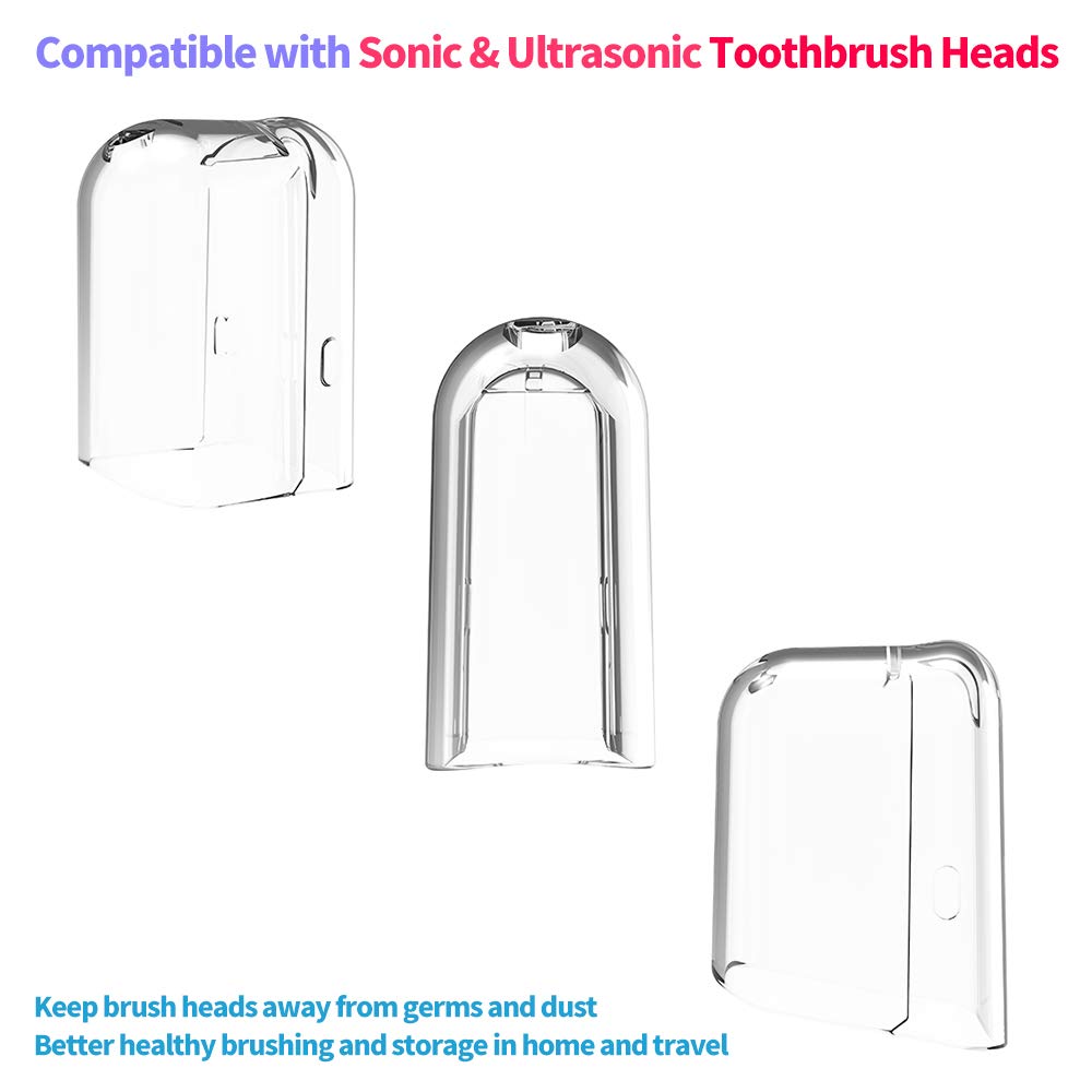 12Pcs PICEROSE Reusable Toothbrush Head Covers Compatible with Philips Sonicare Electric Toothbrush Heads for Healthy Brushing and Storage in Home and Travel